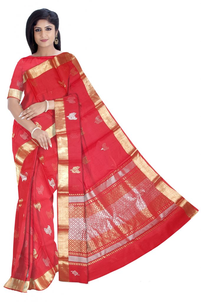 Radiant Festive wear Real Jari Saree - Shree Jain Jari Store