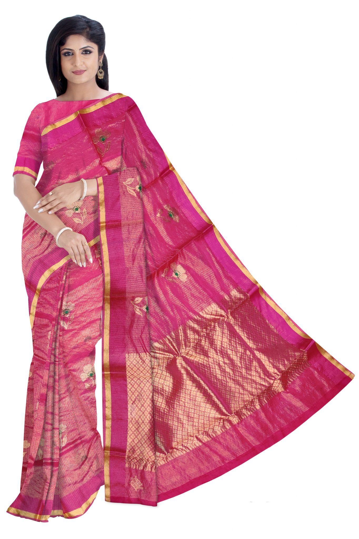 Eye-Catching Real Jari Saree - Shree Jain Jari Store