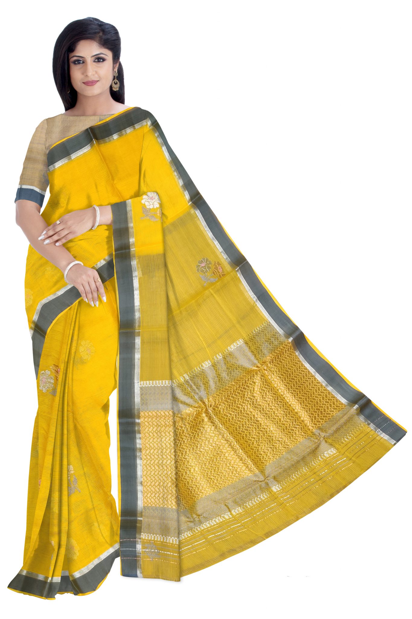 Pleasant Real Jari Saree - Shree Jain Jari Store